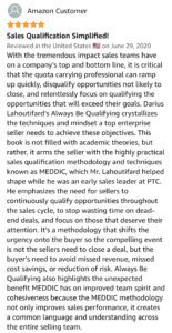 The book of MEDDIC MEDDPICC , Always Be Qualifying